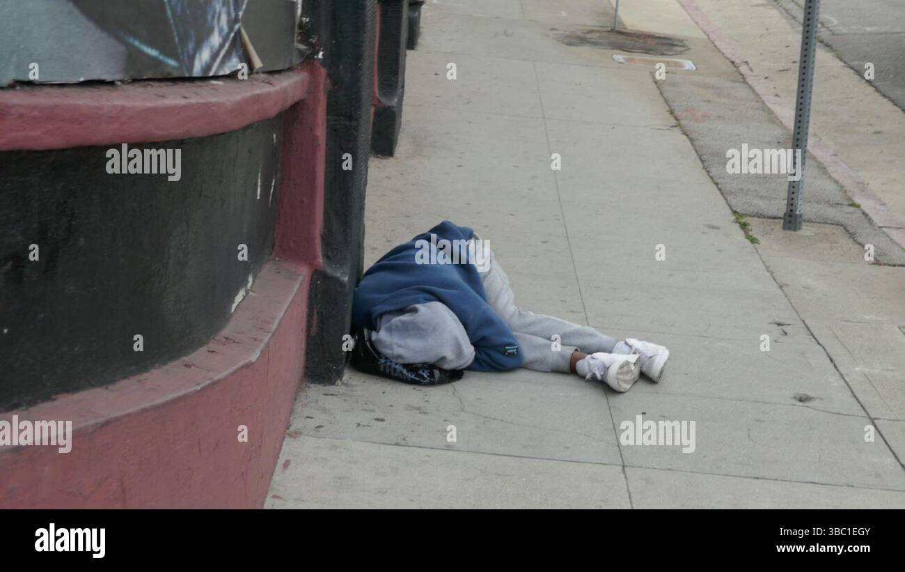 West Hollywood, California, USA 16th May 2025 Homeless Person on ...