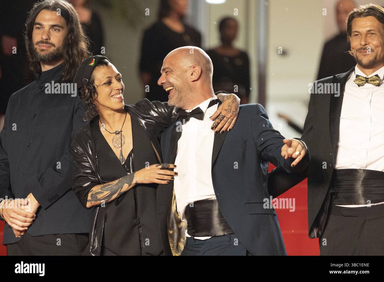 Cannes, France - 15.5.2024: Jade Oukid, Richard Bellamy (C) and cast ...