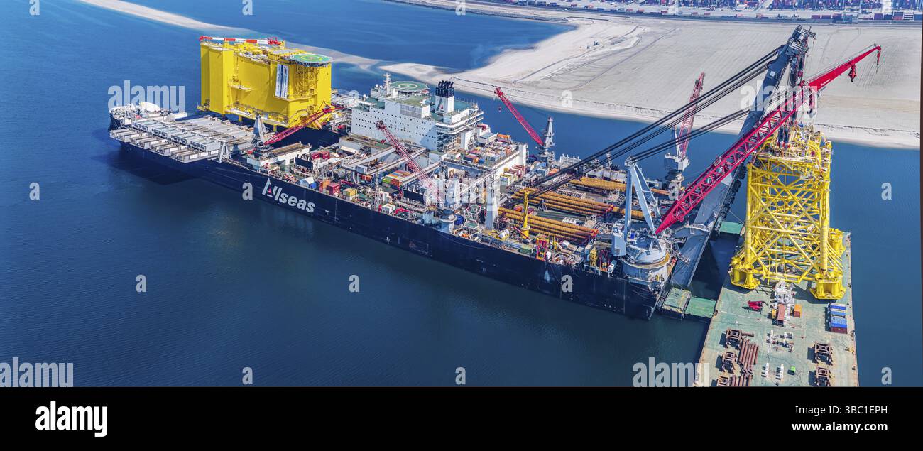 Pioneering Spirit. Workboat of the Swiss offshore service provider ...