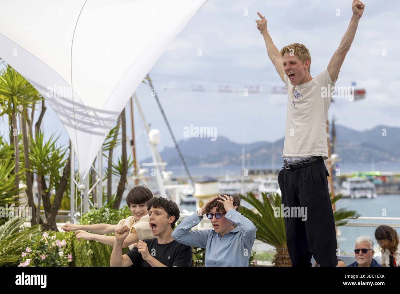 Cannes, France - 16.5.2024: Valentin Campagne, Mathilde Riu, Come ...