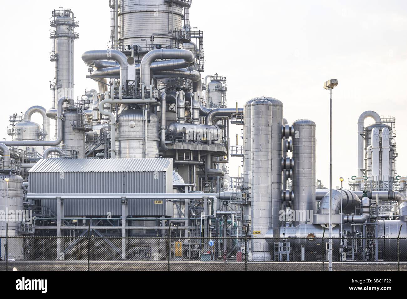 A bio-refinery is being built here. Construction site of the Finnish ...
