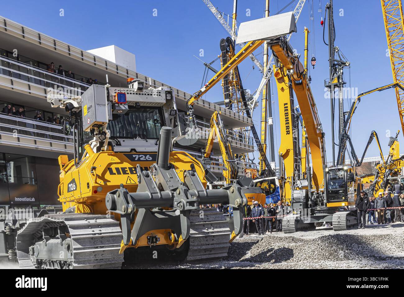 Presentation of autonomous vehicles. BAUMA Munich, 34th World's Leading Trade Fair for ...