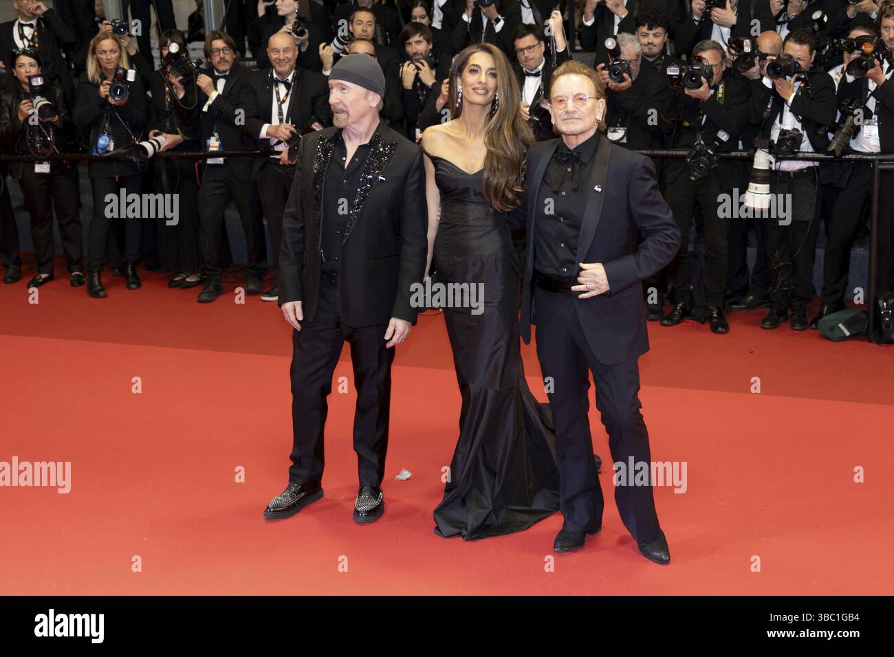 Cannes, France - 16.5.2024: The Edge and U2 singer Bono during the Bono ...