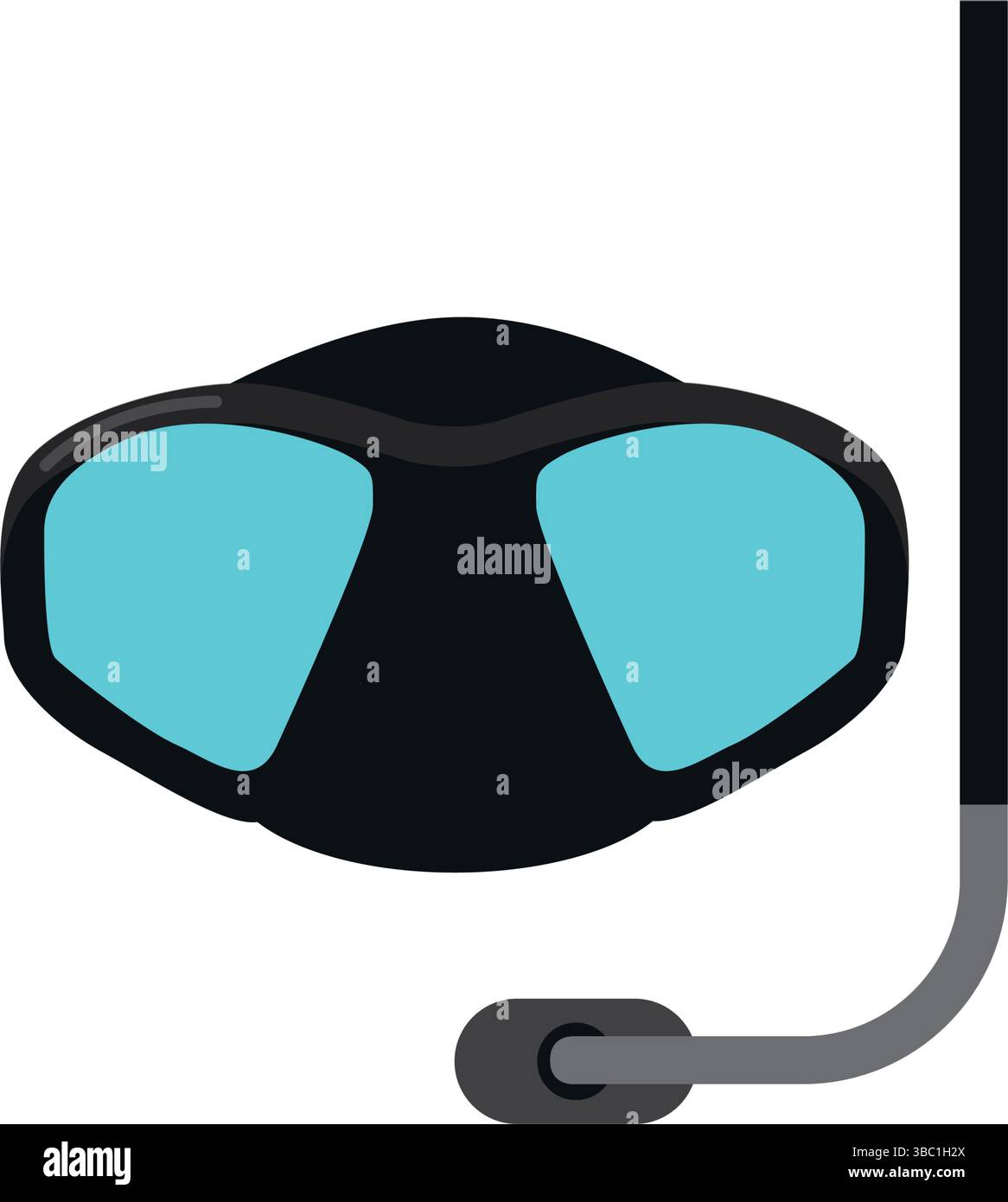 Diving mask breathing tube Stock Vector Images - Alamy