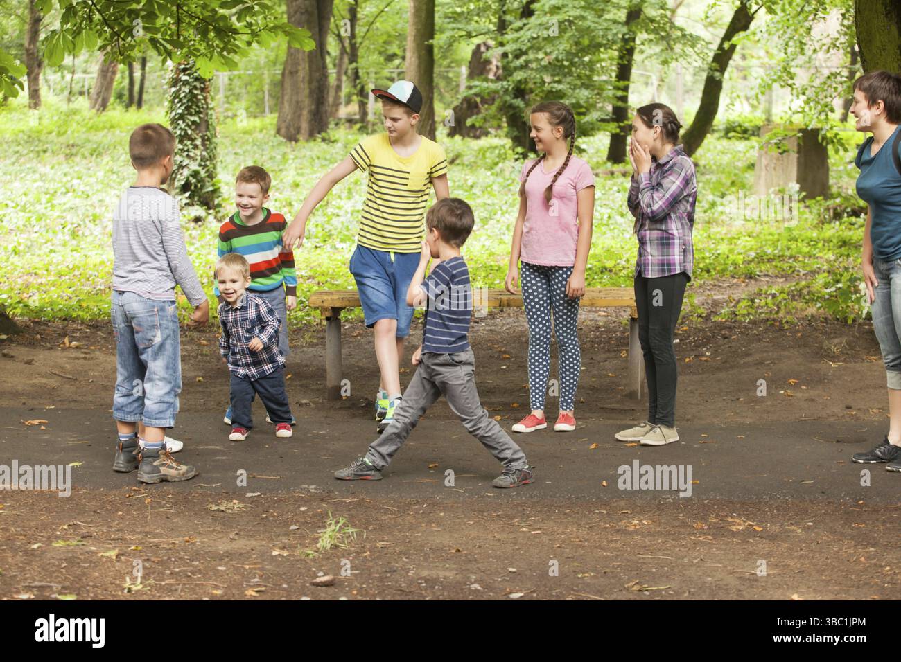 Children rest on camp hi-res stock photography and images - Alamy