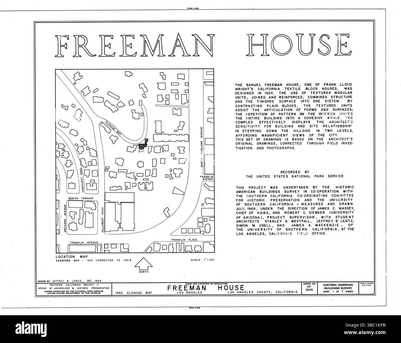 Samuel Freeman House, 1962 Glencoe Way, Los Angeles, Los Angeles County ...