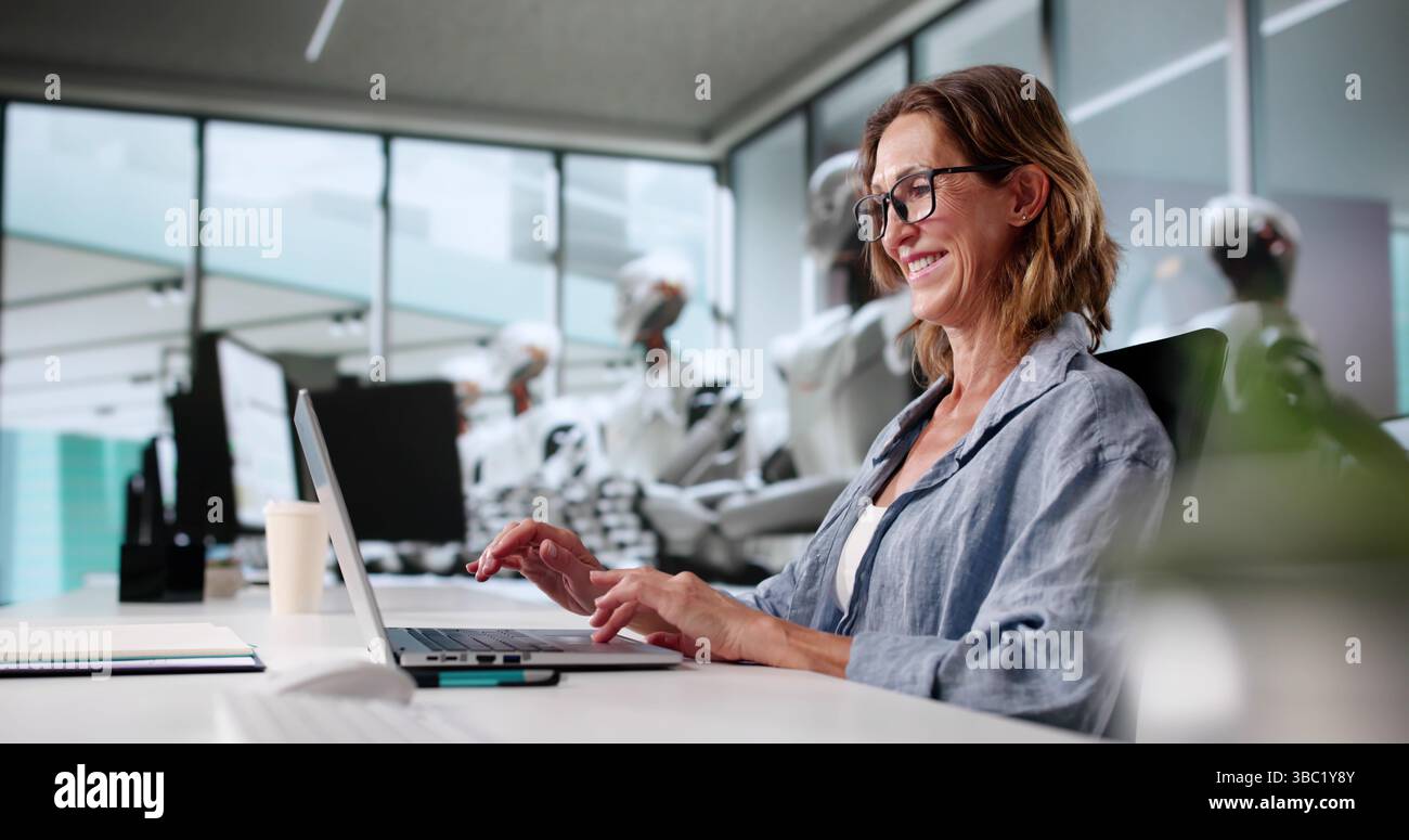 Future Of AI: Robots Taking Over Workforce, Replacing Human Jobs Stock ...