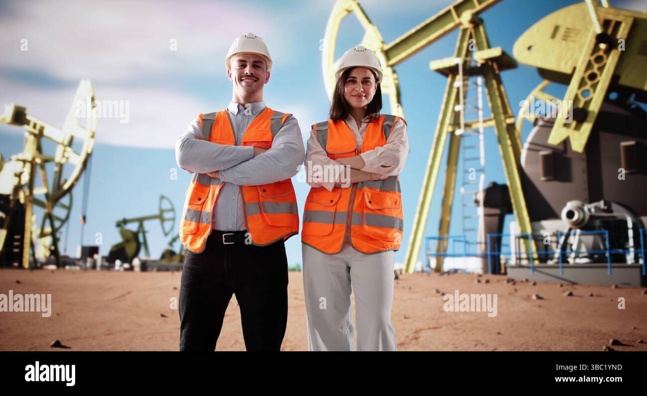 Oil pipeline engineer desert hi-res stock photography and images - Alamy