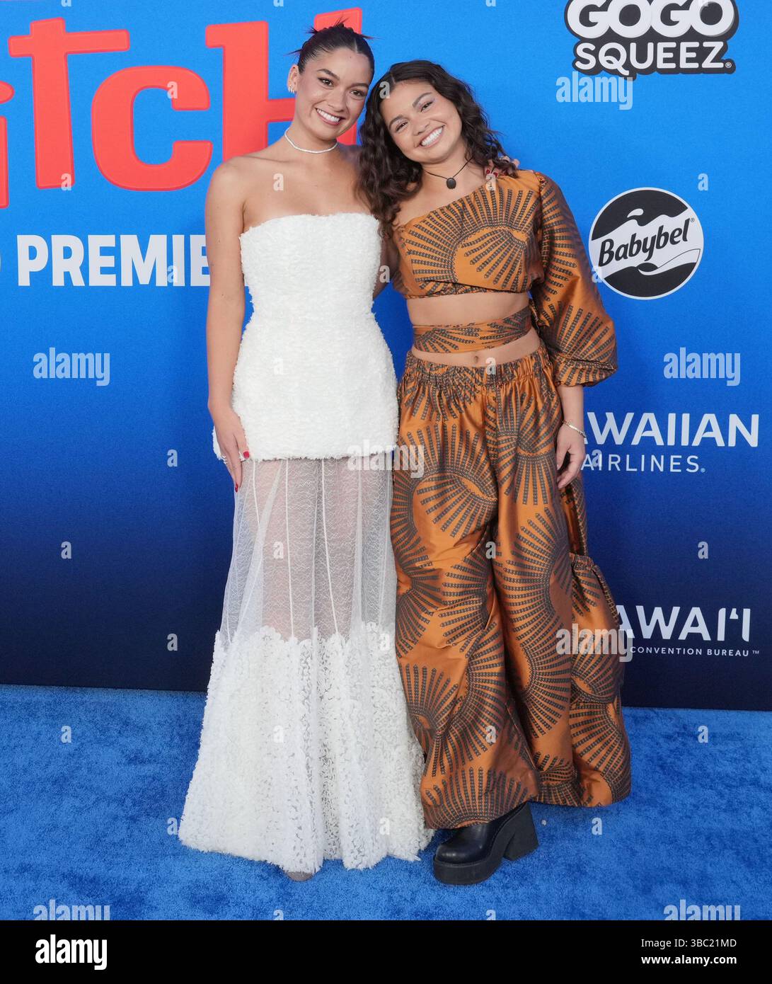 Los Angeles, USA. 14th Apr, 2025. (L-R) Sydney Agudong and Siena ...
