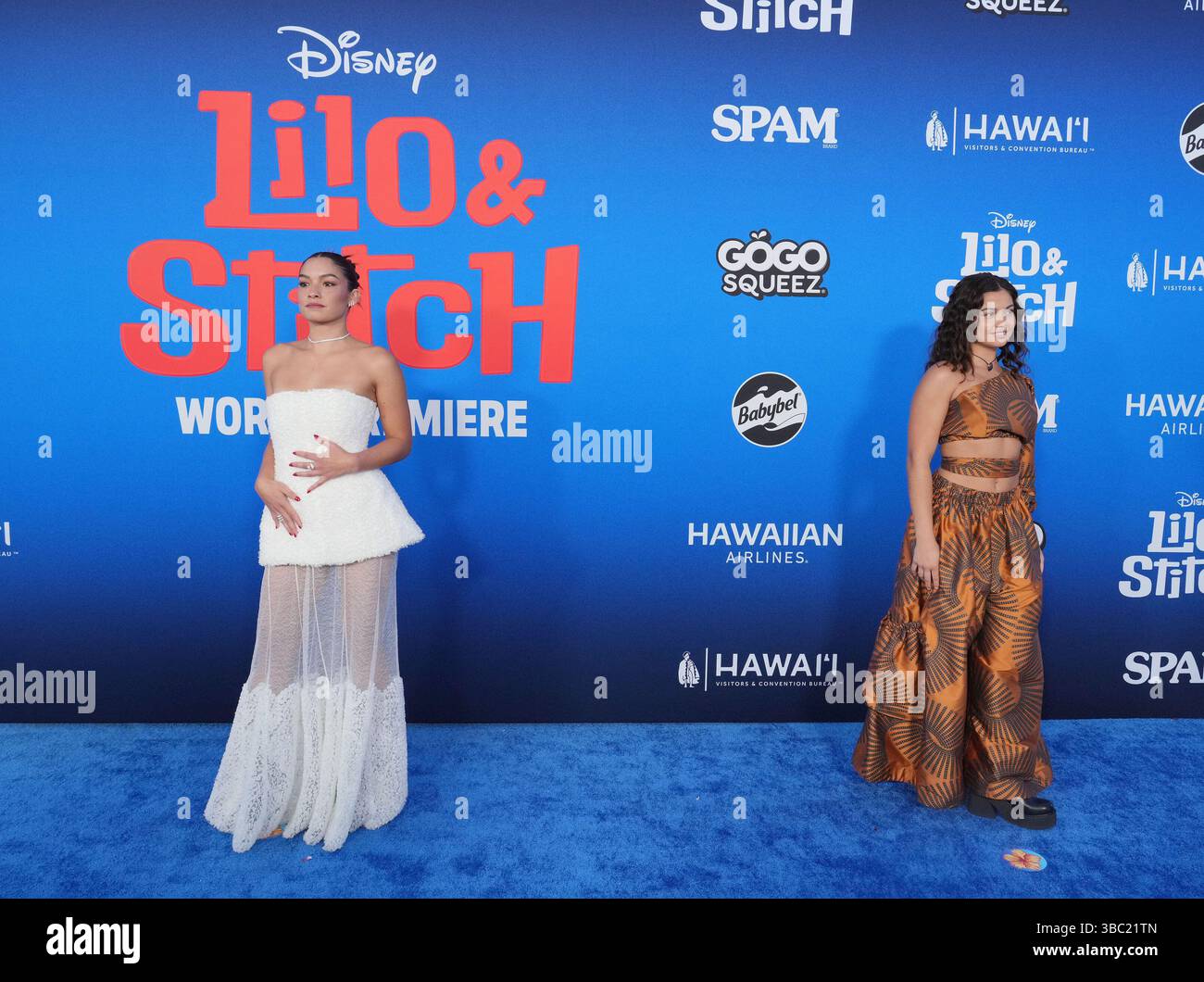 Los Angeles, USA. 14th Apr, 2025. (L-R) Sydney Agudong and Siena ...