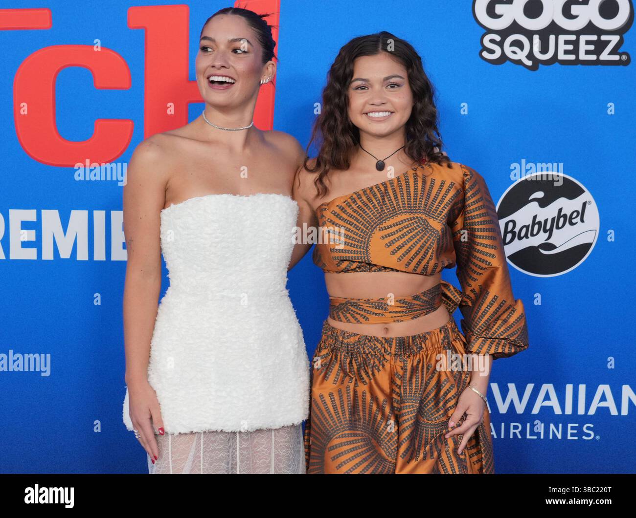 Los Angeles, USA. 14th Apr, 2025. (L-R) Sydney Agudong and Siena ...