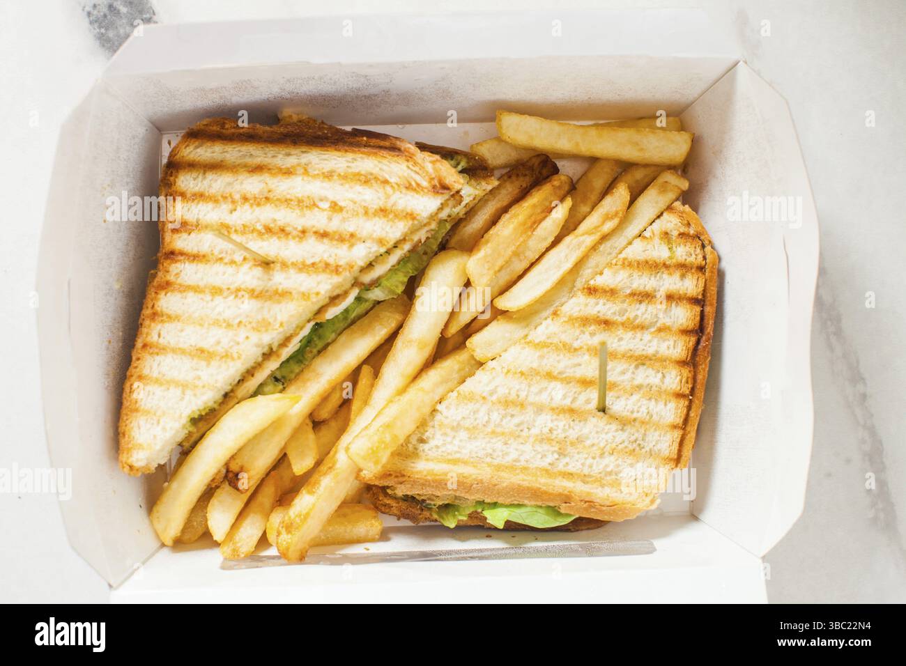 Sandwich box box from above hi-res stock photography and images - Alamy