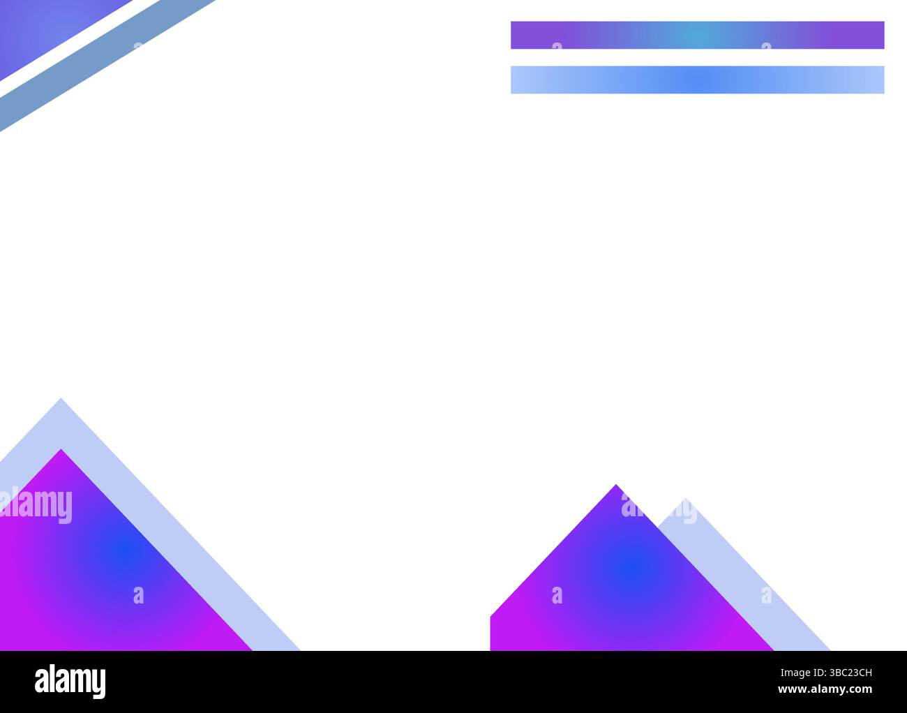 Two abstract vertical letterhead designs with triangles and gradient ...