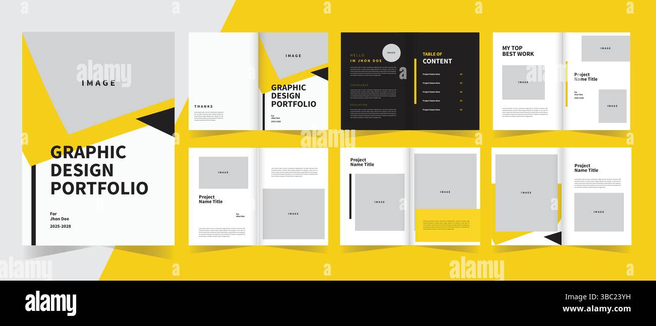 Graphic Design Portfolio Proposal Layout, Minimal Graphic design ...
