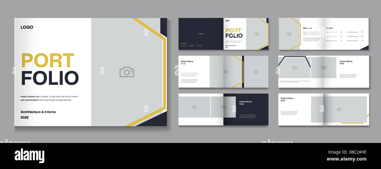 Landscape architecture portfolio template hi-res stock photography and ...