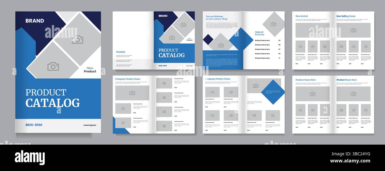 Product catalogue design template, print catalogue Stock Vector Image ...