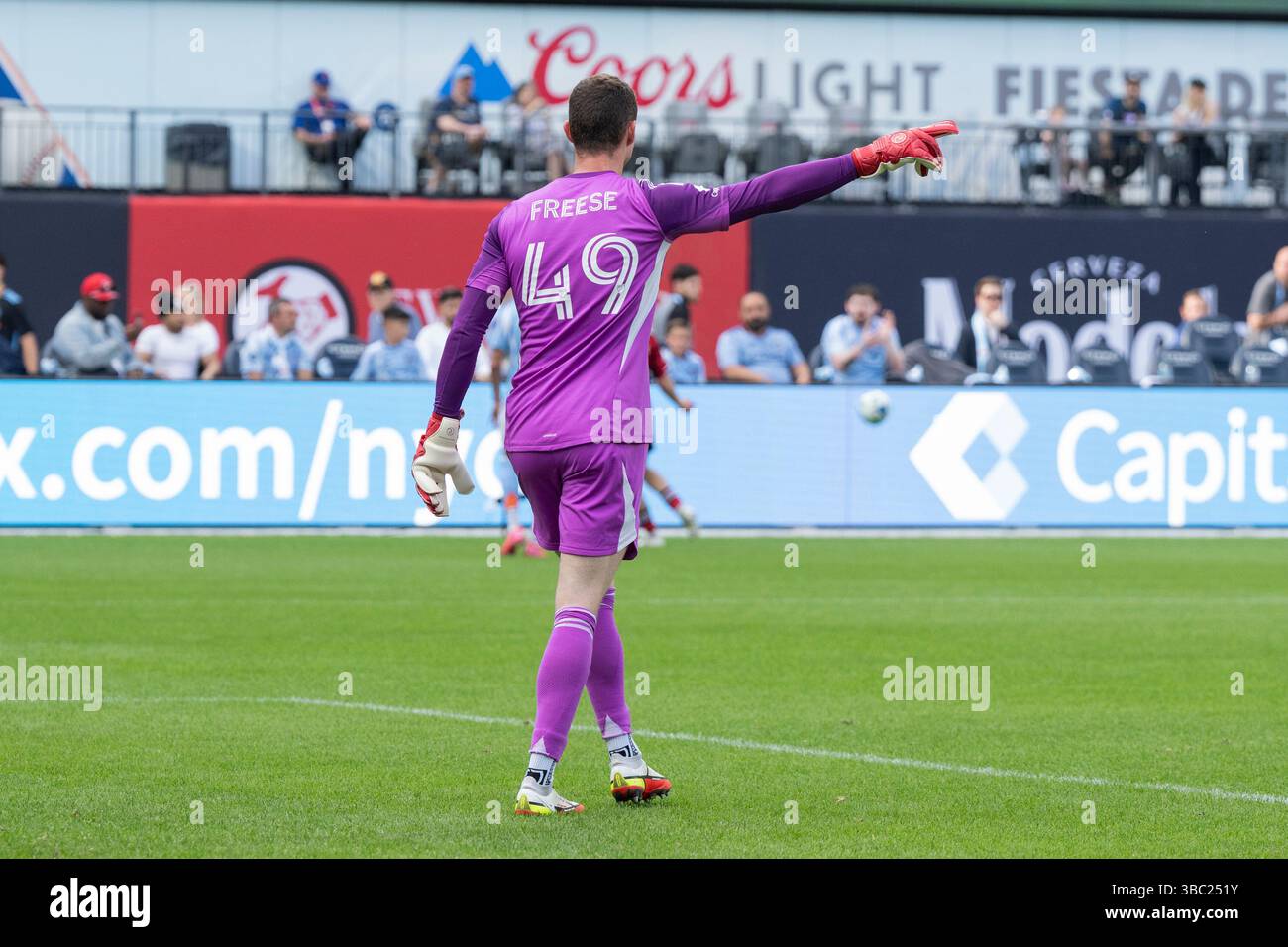 New York, NY, May 17, 2025: Goalkeeper Matt Freeze (49) of NYCFC in ...