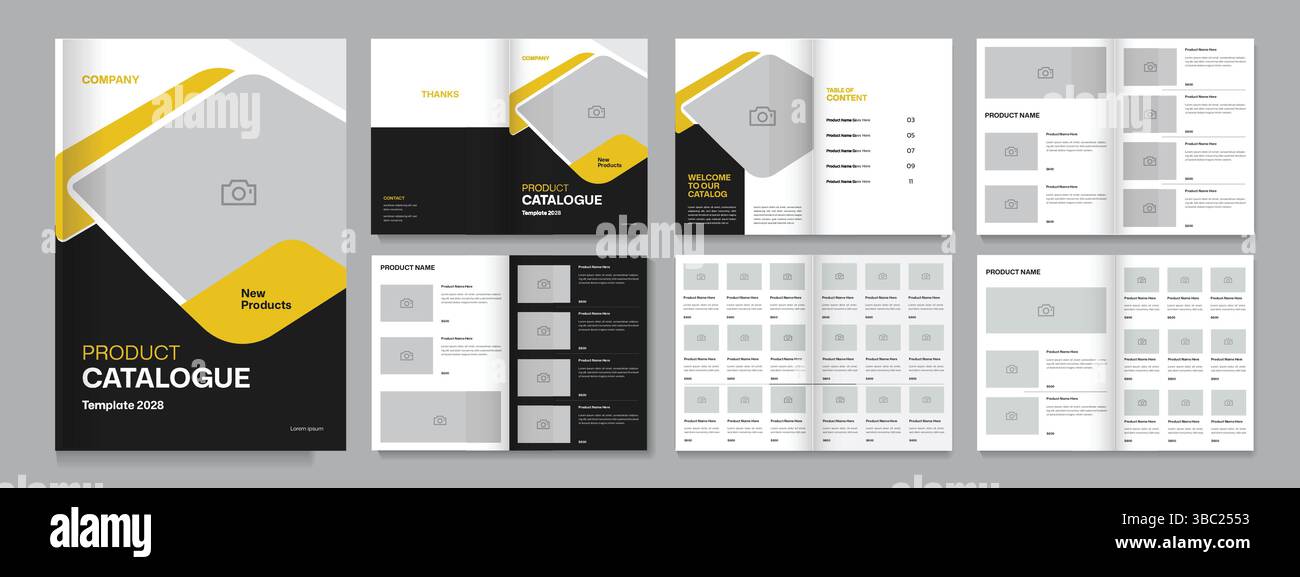 Product catalog design template layout, furniture or multipurpose ...