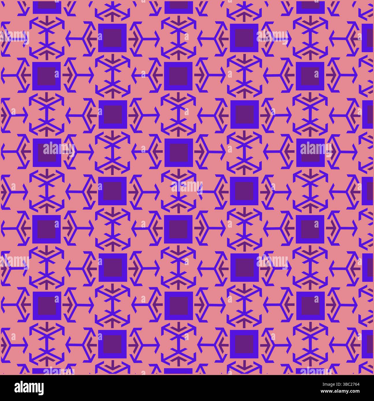 Abstract Seamless Arrows Geometric pattern. Colorful square shape ...