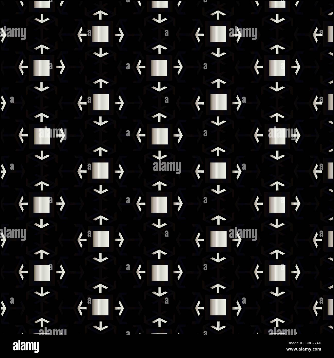 Abstract Seamless Arrows Geometric pattern. Colorful square shape ...