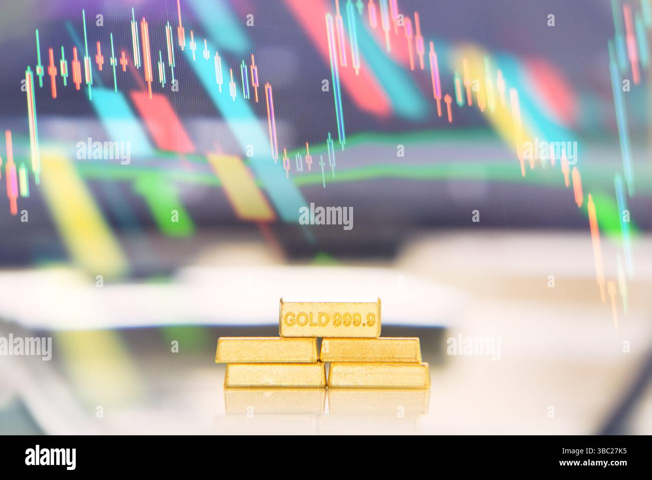 Stacked gold bars digital hi-res stock photography and images - Alamy