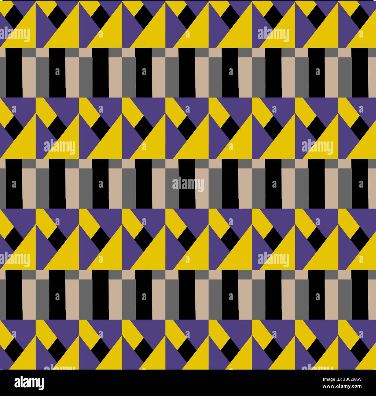 Abstract Seamless Geometric Wallpaper Colorful Geometrical Pattern Of Mixed Shapes Rectangular