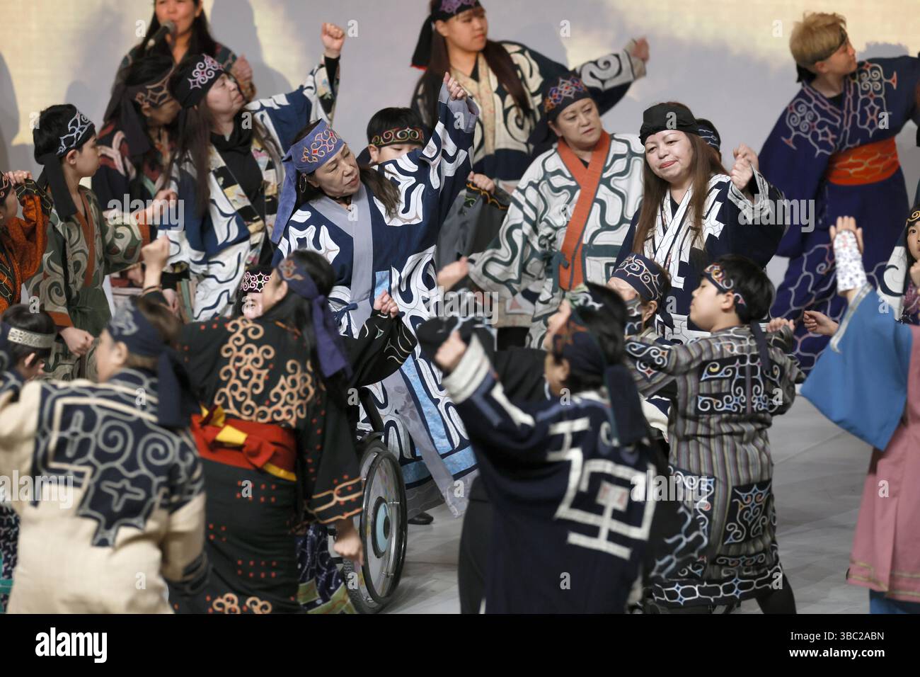 Traditional dance of Ainu indigenous people performed at the World ...