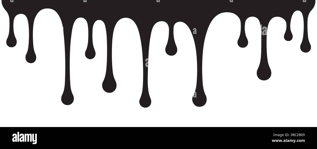 Abstract paint dripping down, Creating bold contrast and fluid artistic ...