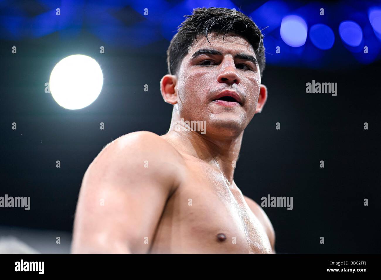 Paris, France. 17th May, 2025. Boxing fight Voldy Samprace Toutin VS ...