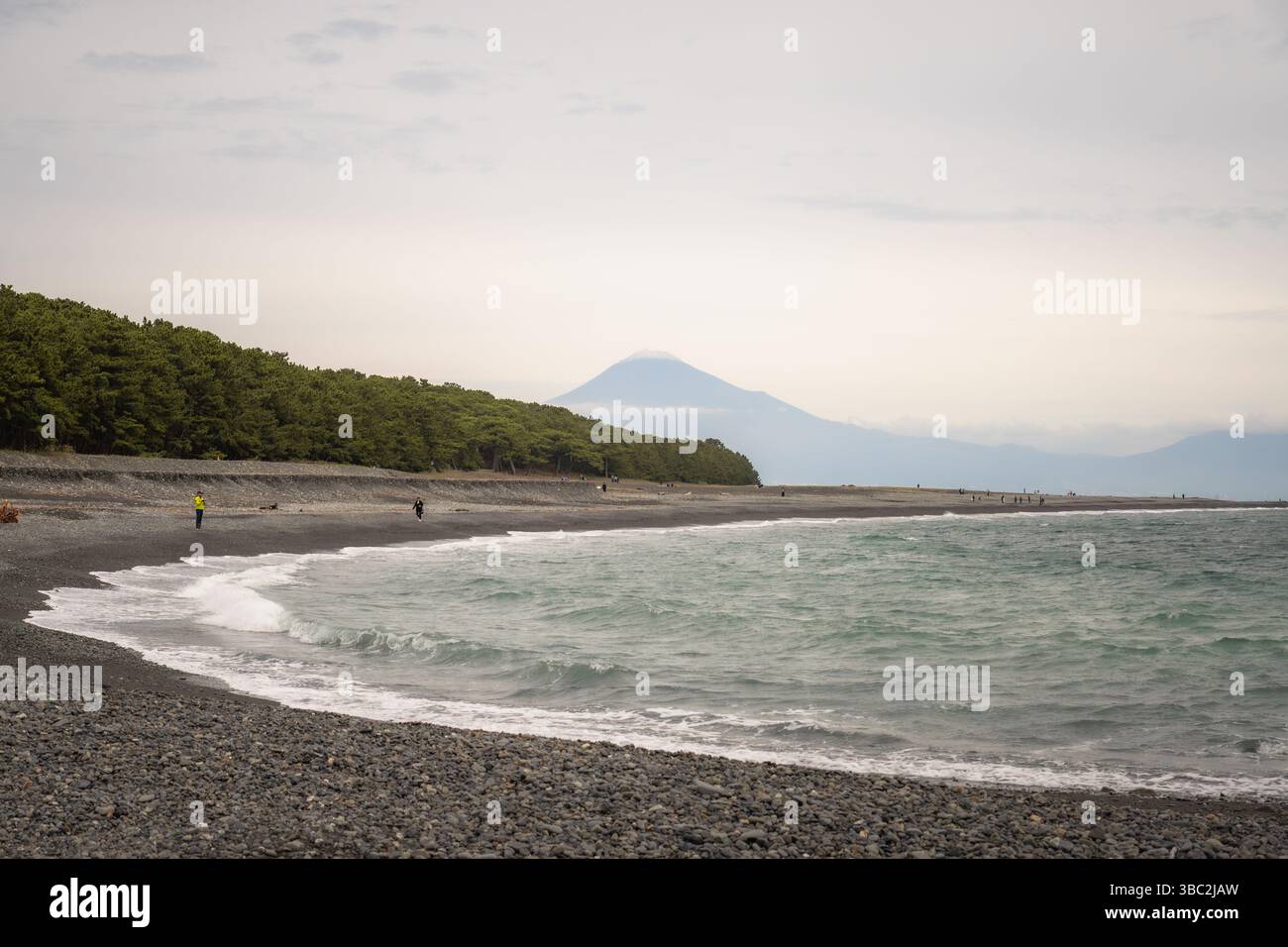 View of Miho no Matsubara beach with mt Fuji Stock Photo - Alamy