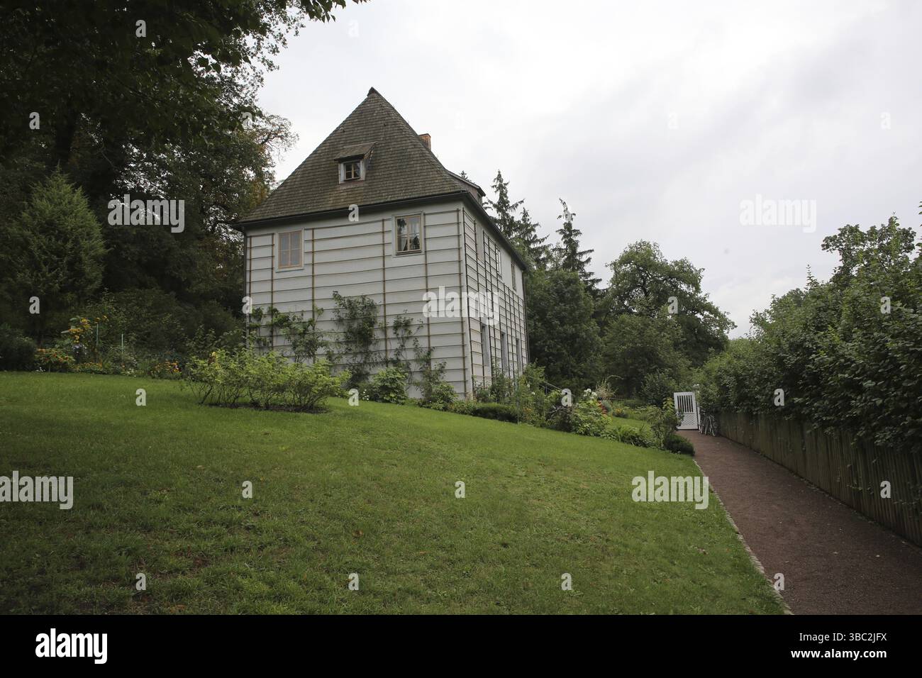 The Goethe House in Weimar where Goethe, the famous German writer ...