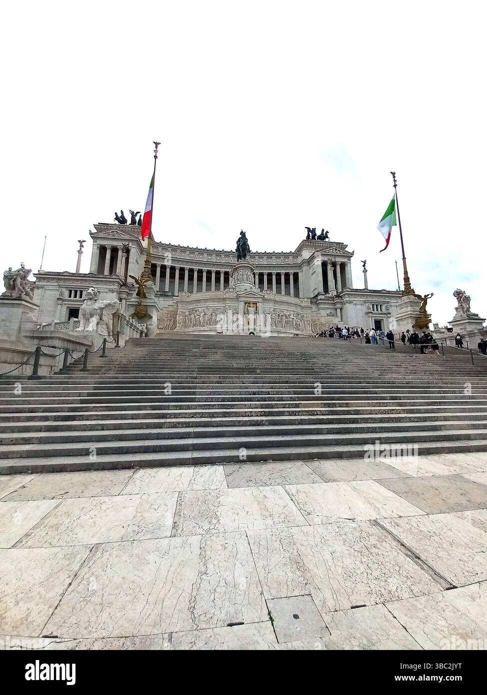 Rome, Lazio, Italy. April 13 2025. Front view of the massive Altare ...