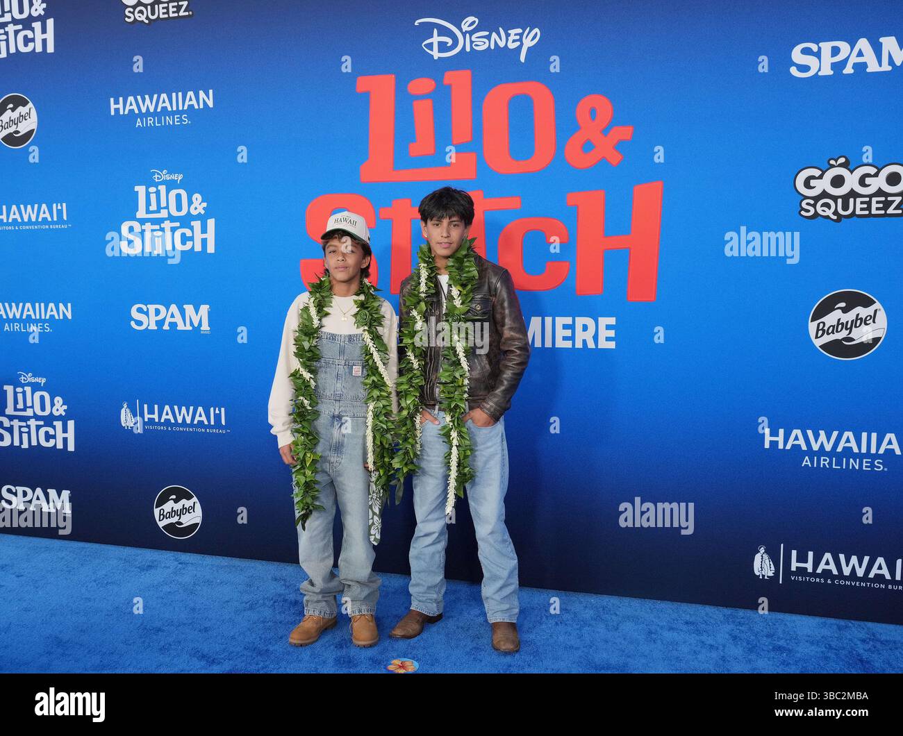 Los Angeles, USA. 14th Apr, 2025. (L-R) Zyah Rhythm and Nyjah Music ...