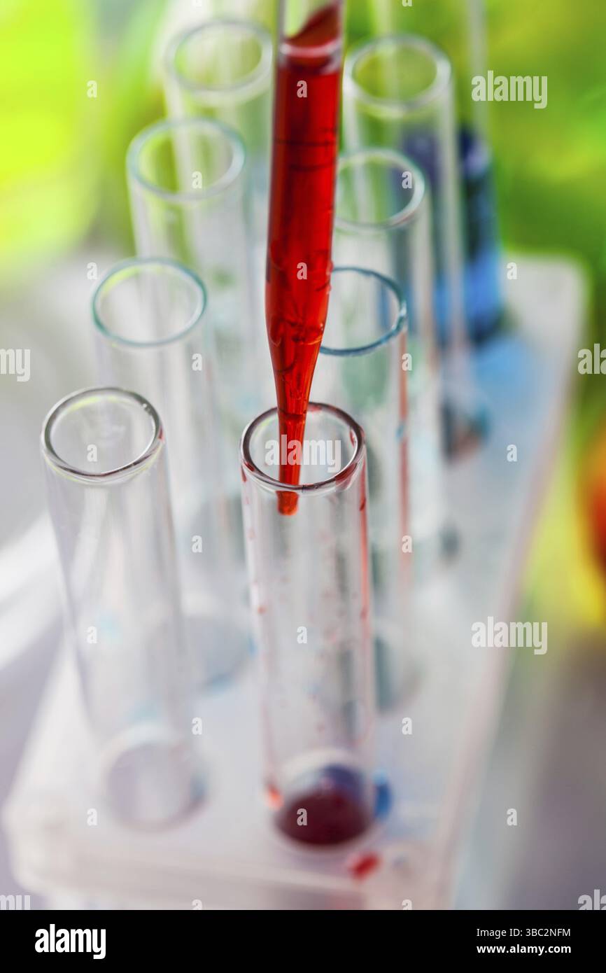 Blood from pipette over hi-res stock photography and images - Alamy