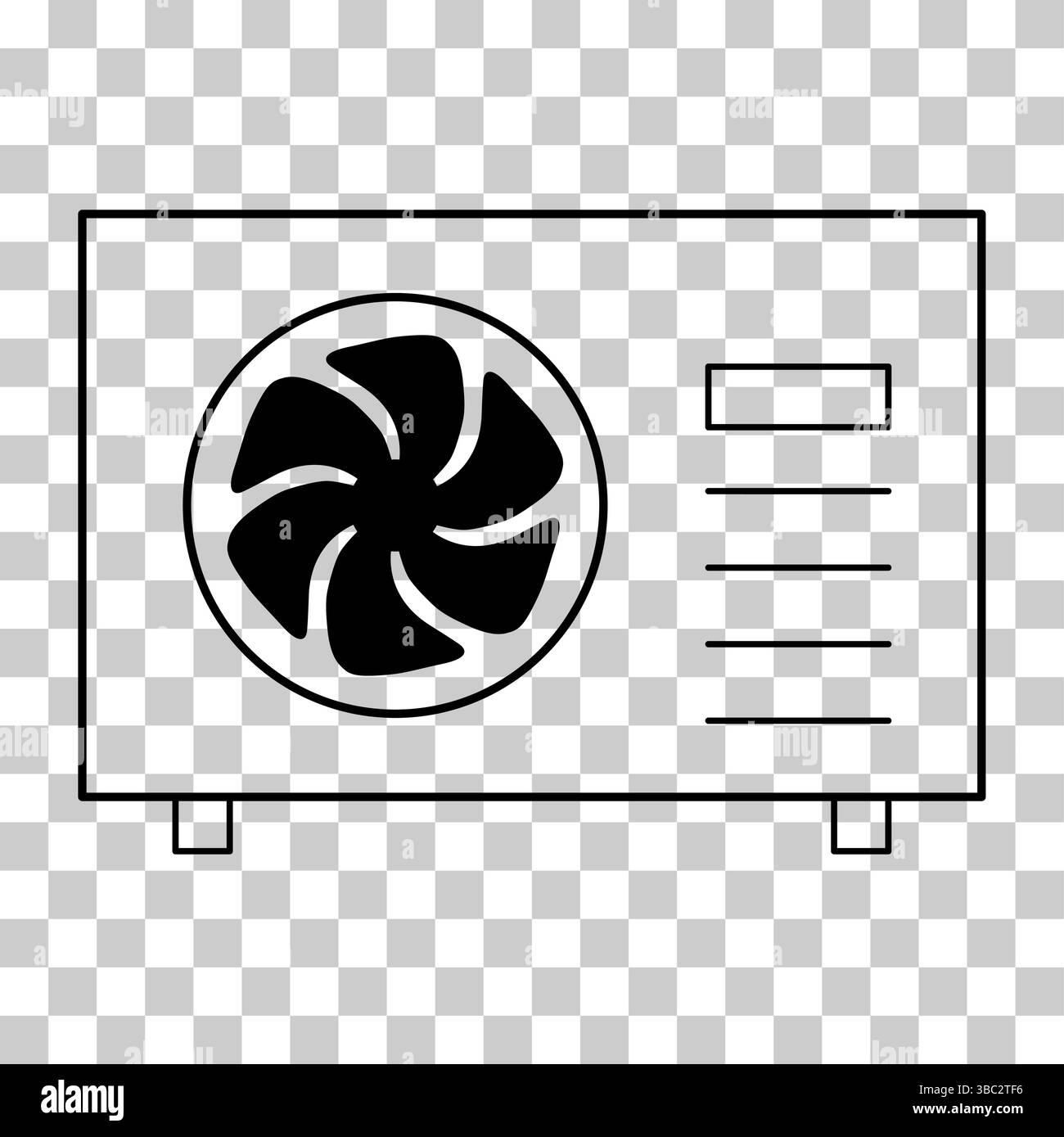 Heat pump air source icon, cooling electric system machine, cool web ...