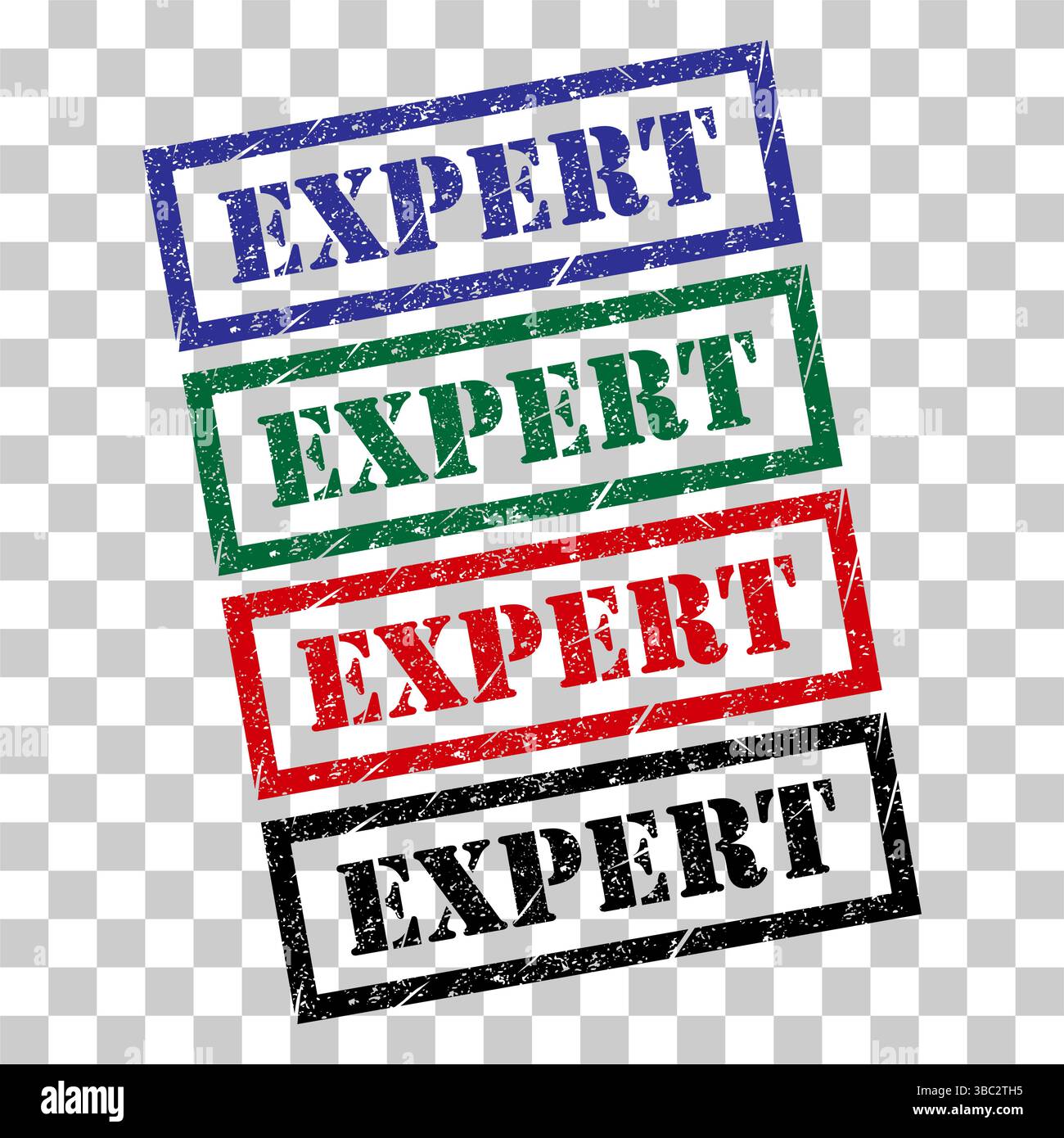 Set of Expert stamp symbol, label sticker sign button, text banner ...