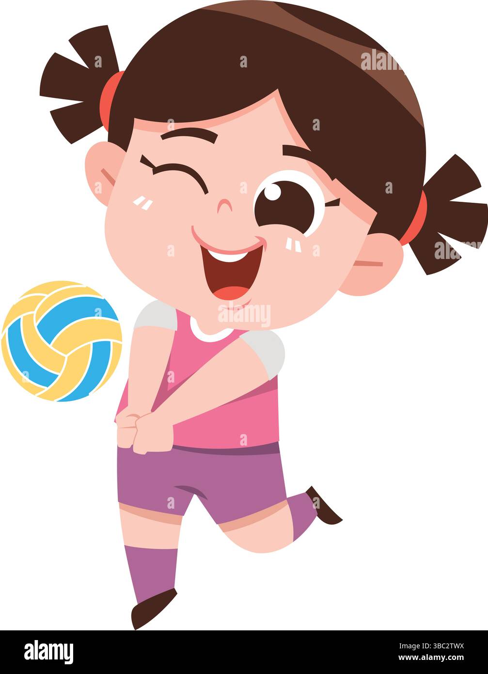Volleyball teamwork Stock Vector Images - Alamy