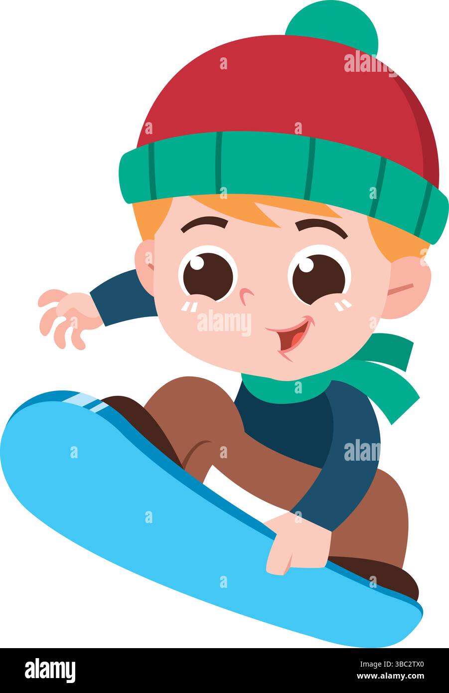Vector mountain adventure snowboarding Cut Out Stock Images & Pictures ...