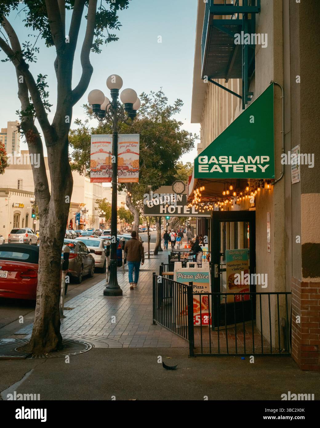 Gaslamp Eatery in downtown San Diego, California Stock Photo - Alamy