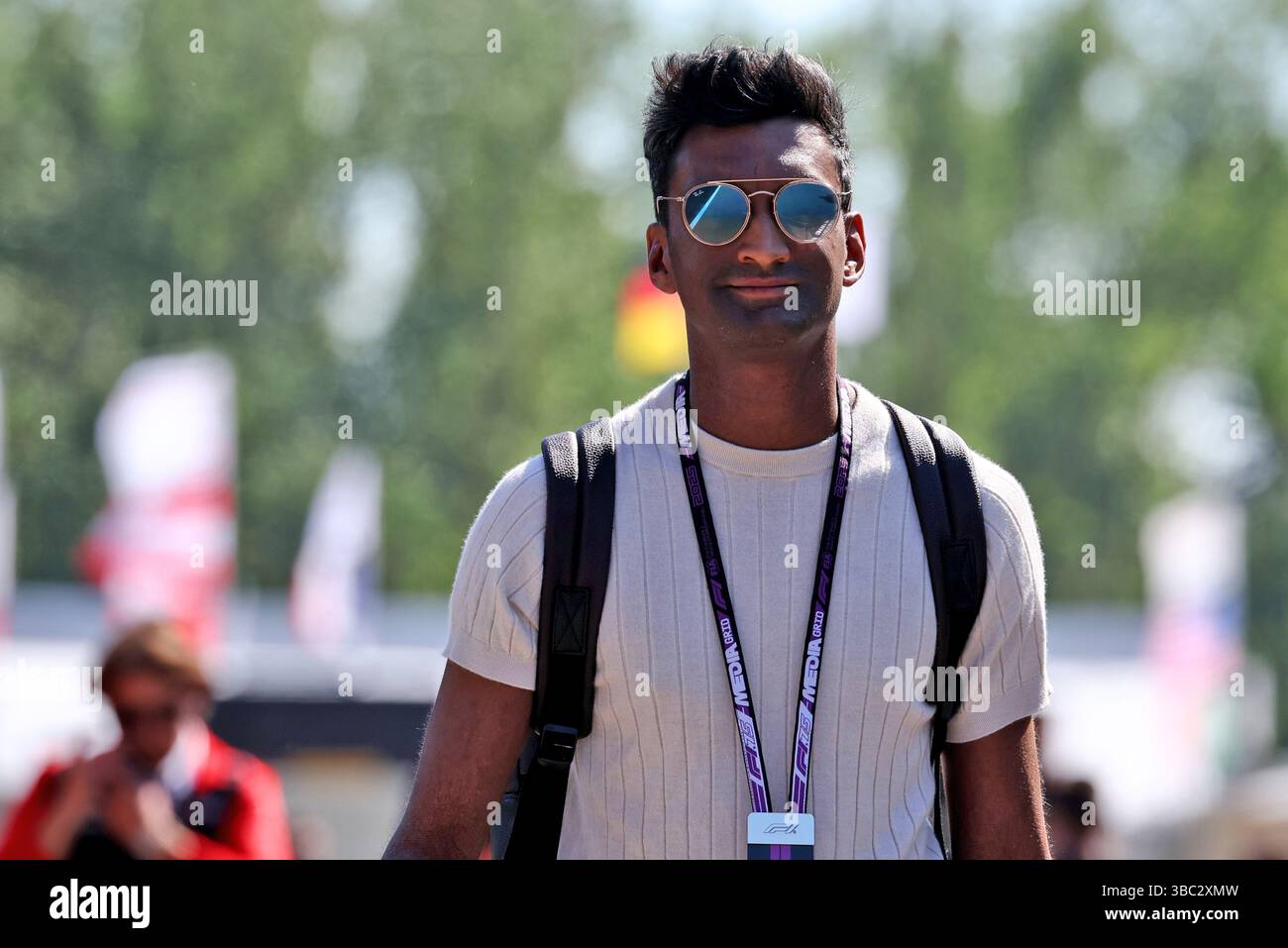 Imola, Italy. 18th May, 2025. Lawrence Barretto (GBR) F1 Presenter. 18. ...