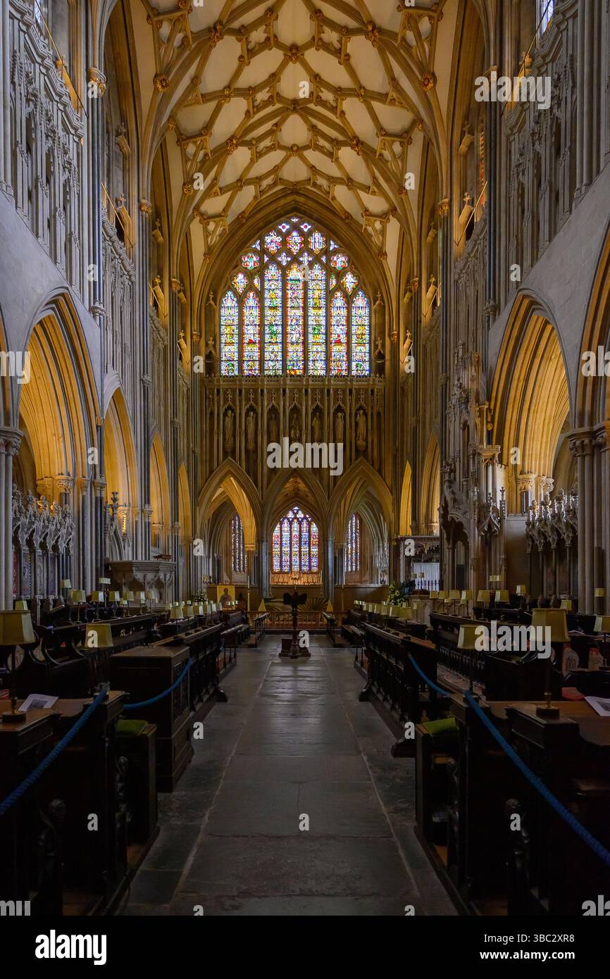 Jesse window of wells cathedral hi-res stock photography and images - Alamy