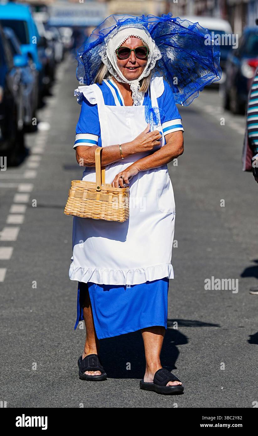 Everton Toffee Lady hands out mints ahead of their sides final match at ...