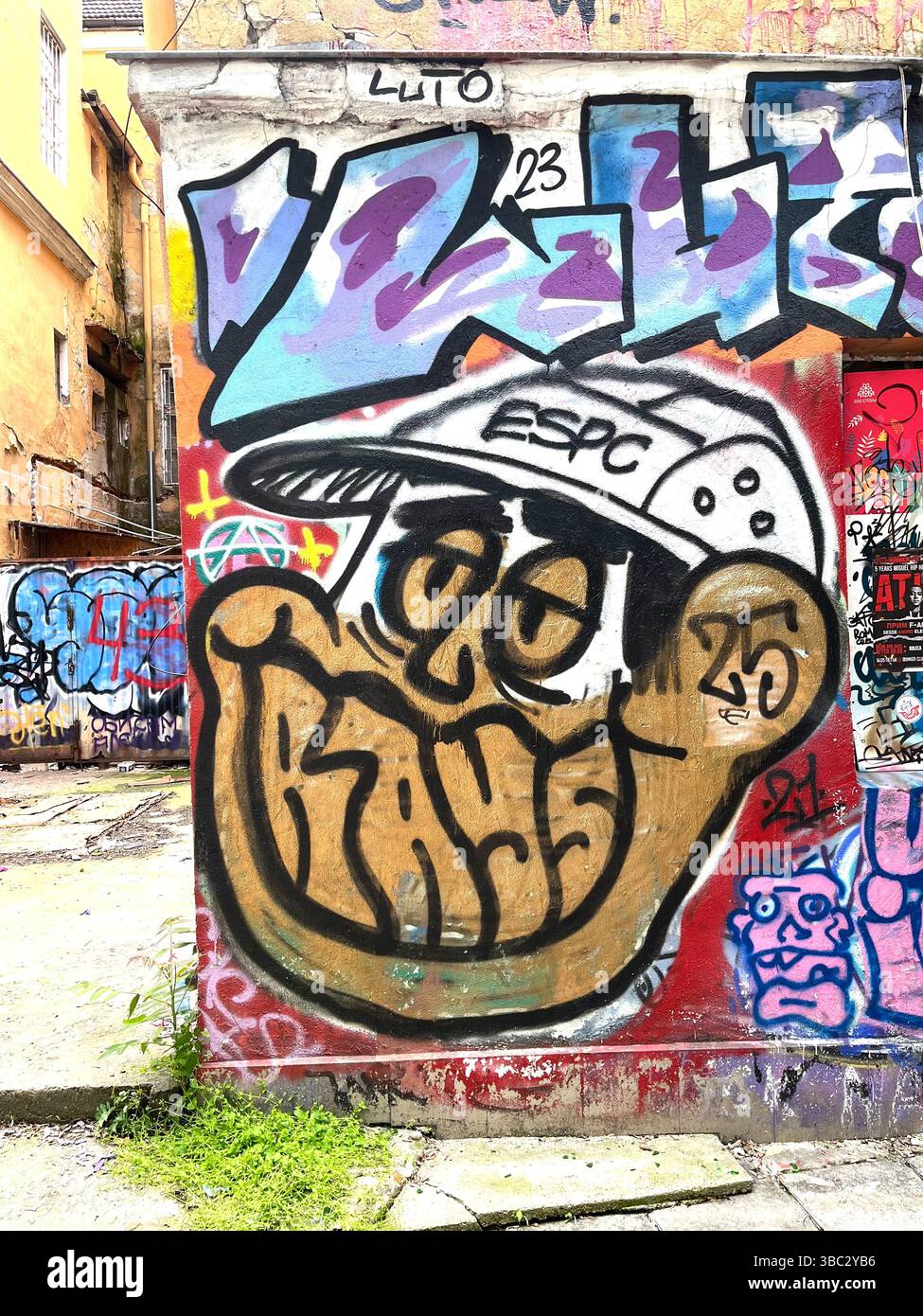 Sofia Bulgaria graffiti mural art, Eastern Europe, Balkans, EU Stock ...