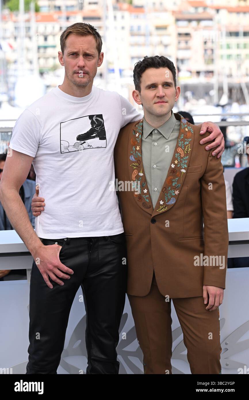 Alexander Skarsgard and Harry Melling pose during the Pillion photocall ...