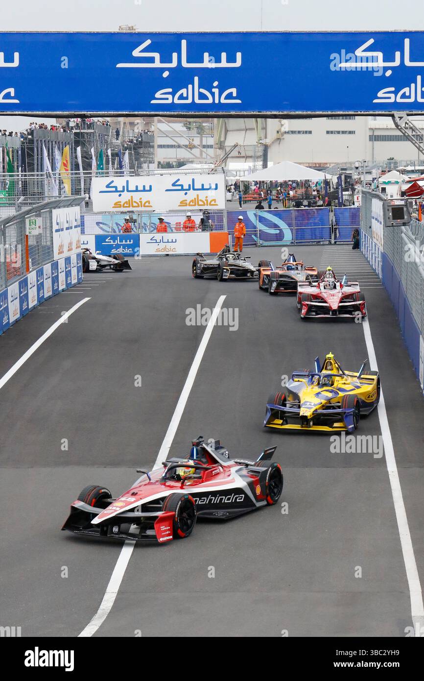 Tokyo, Japan. 18th May, 2025. Racers in action during the Formula E ...