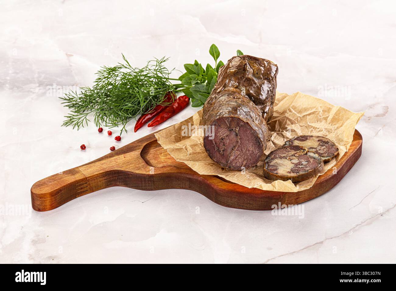 Kazy - traditional Kazakh horse meat sausage Stock Photo - Alamy