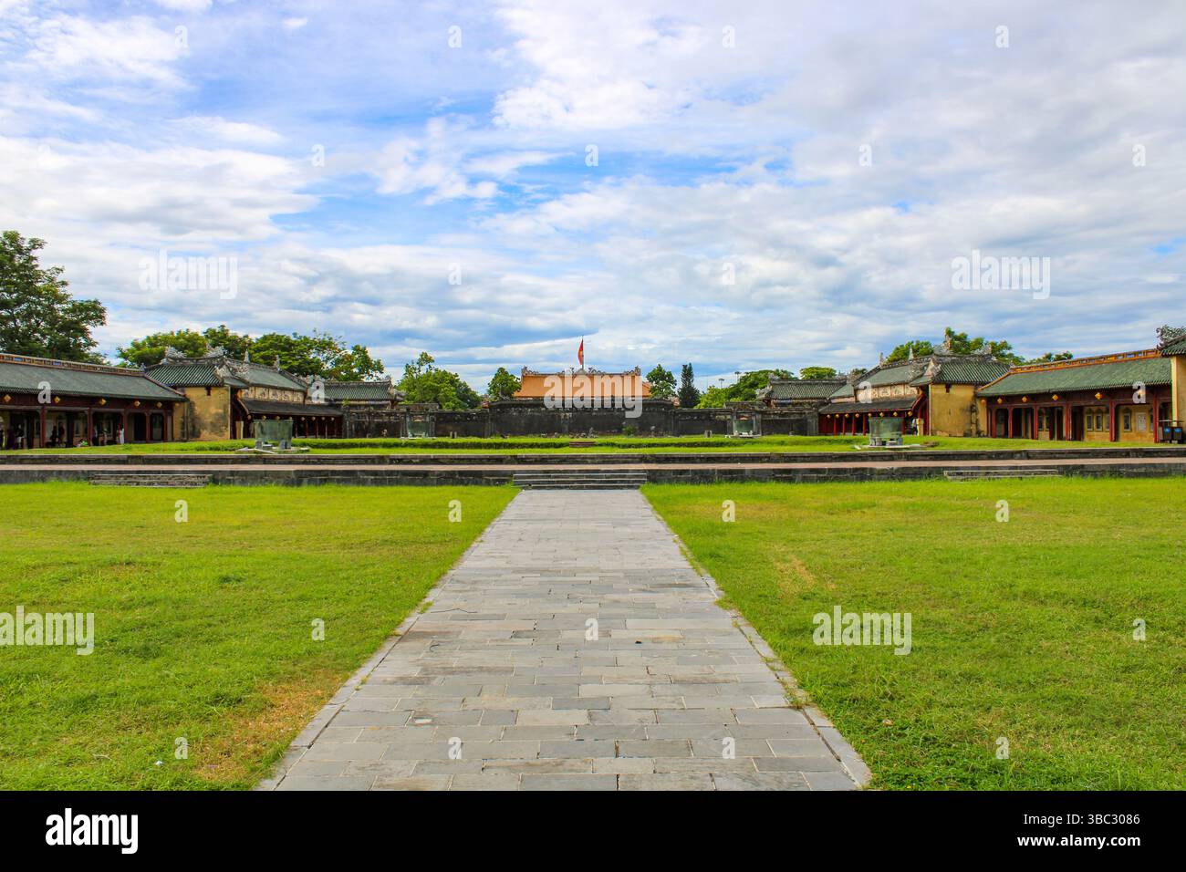 Vietnam, Hue. Hue Imperial City (Hoàng Thành Huế). An overview of one ...