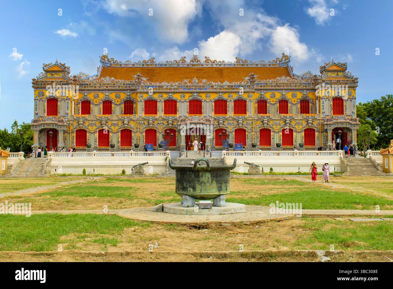 Vietnam, Hue. Hue Imperial City (Hoàng Thành Huế). Kien Trung Palace ...