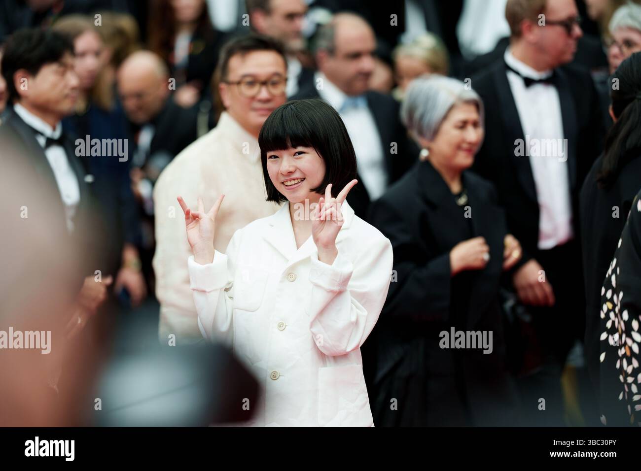 CANNES, FRANCE - MAY 17: A guest, Chie Hayakawa, Suzuki Yui, Hikari Ishida, Lily Franky, Sylvia ...