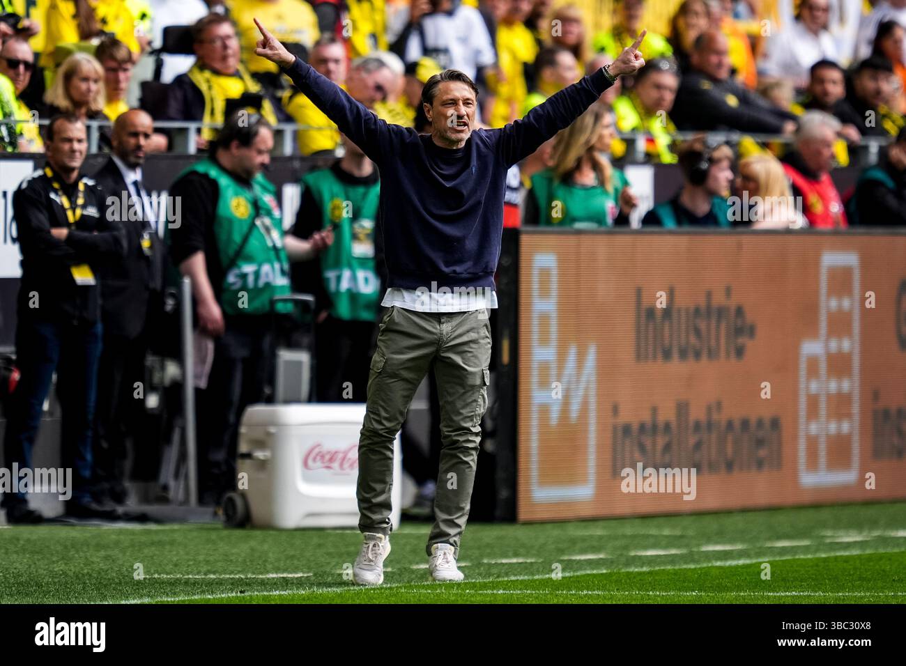 Dortmund, Germany. 17th May, 2025. DORTMUND, GERMANY - MAY 17: Borussia Dortmund head coach Niko ...